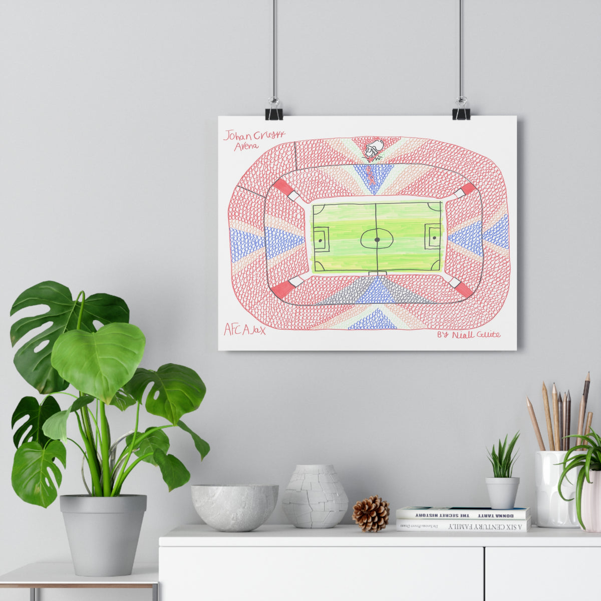 AFC Ajax - Johan Cruyff Arena - Print – Niall Guite - Art with a ... AFC Ajax - Johan Cruyff Arena - Print – Niall Guite - Art with a ...