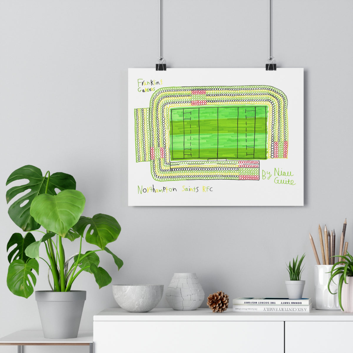 Northampton Saints - Franklins Gardens Stadium - Print – Niall Guite ...