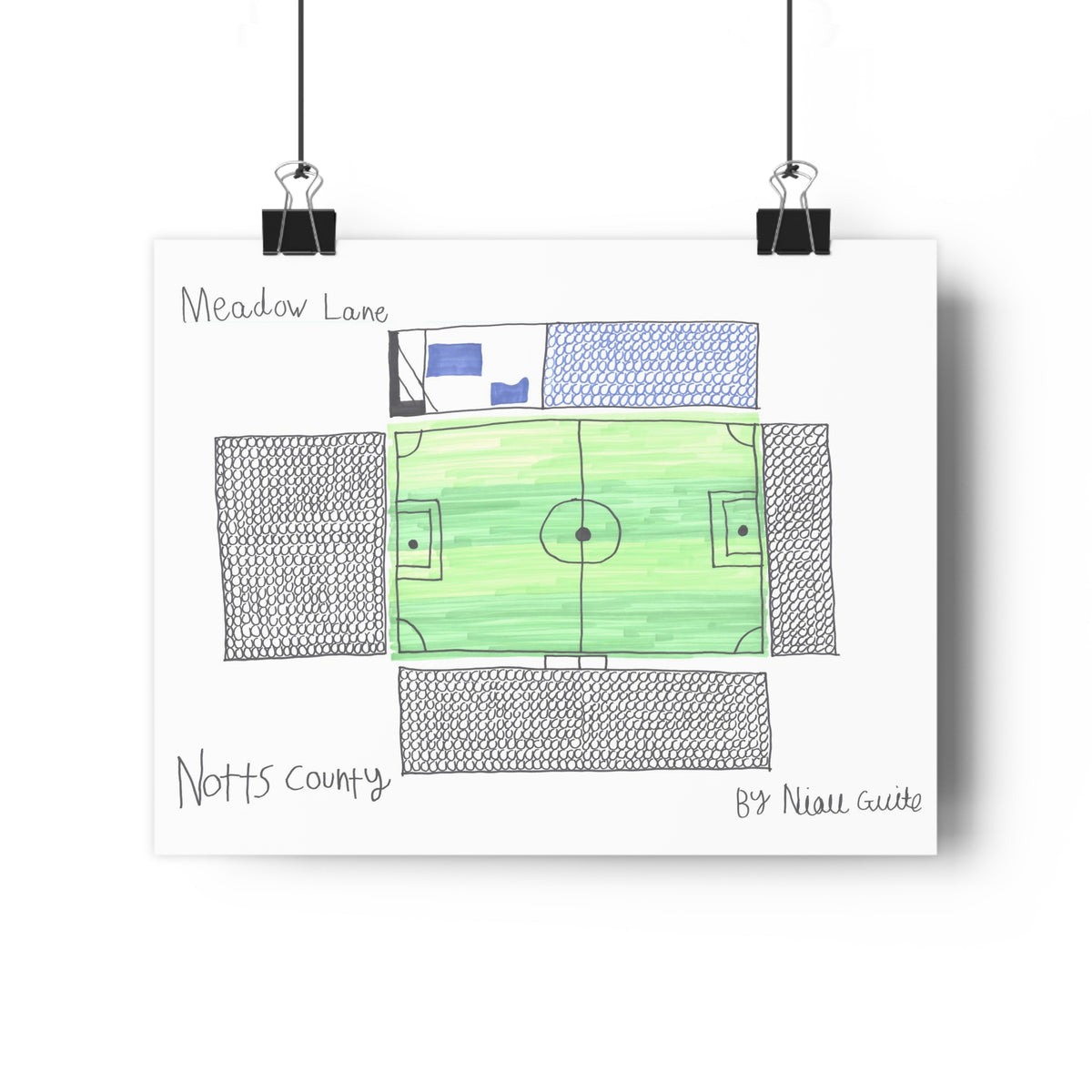 Notts County - Meadow Lane - Print – Niall Guite - Art with a Special Goal