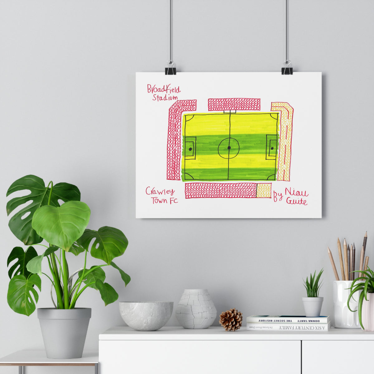 Crawley Town - Broadfield Stadium - Print – Niall Guite - Art with a ...