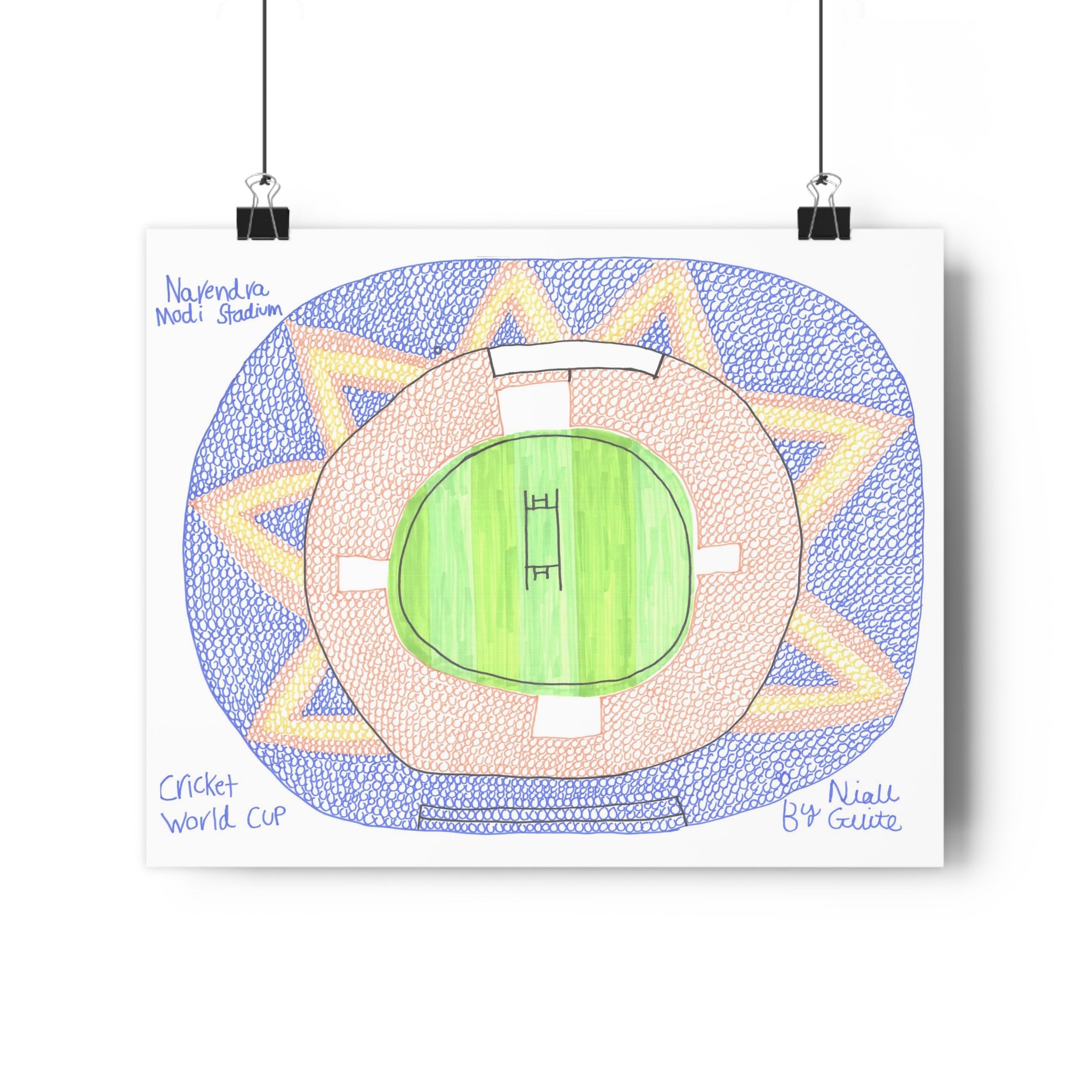 The Narendra Modi Stadium - Print – Niall Guite - Art with a Special Goal