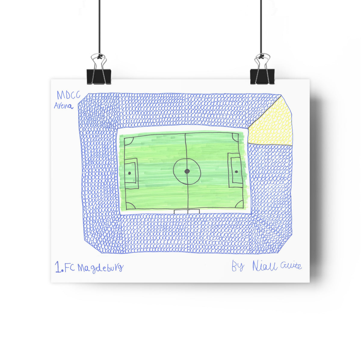 1. FC Magdeburg - MDCC Arena - Print – Niall Guite - Art with a Special ...