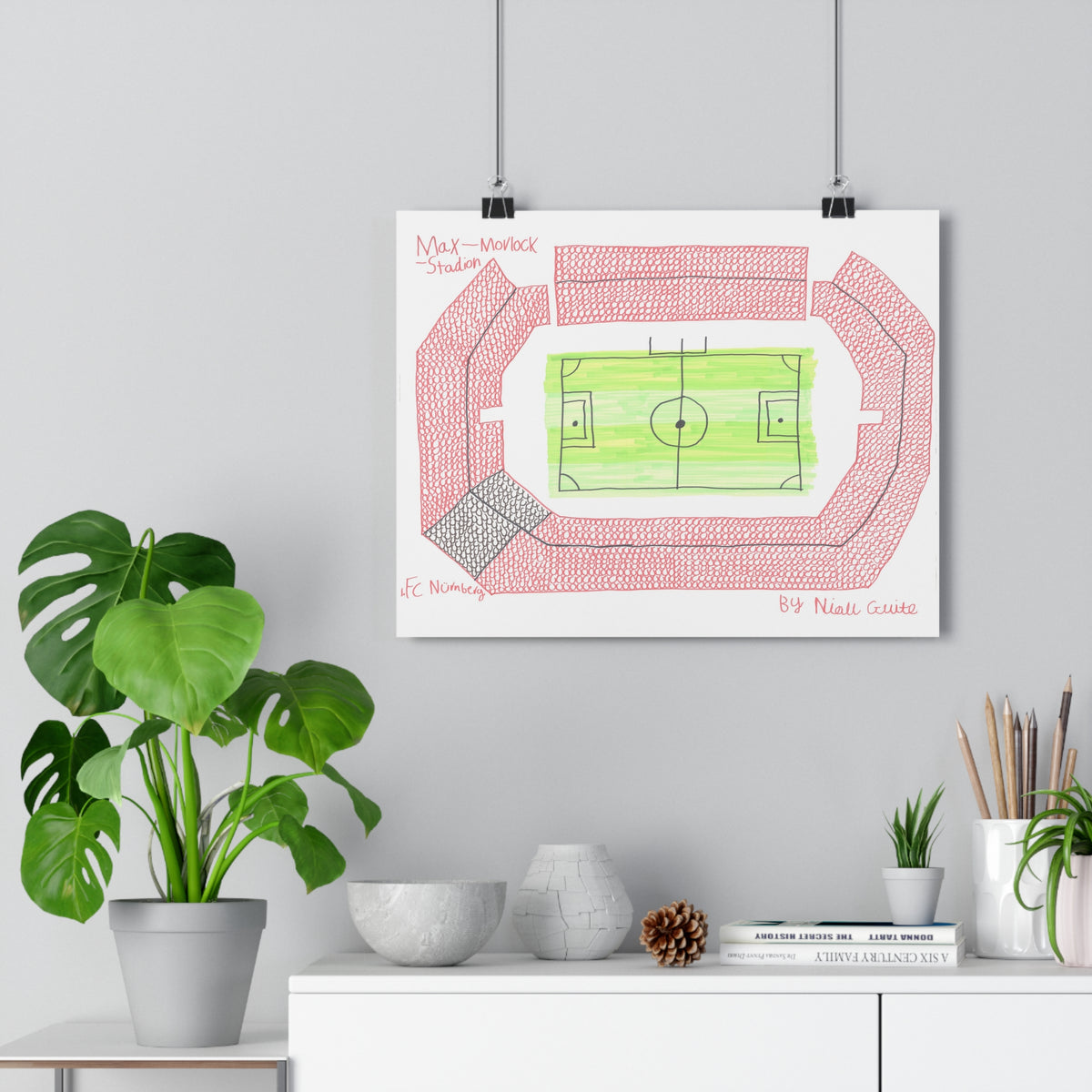1. FC Nürnberg - Max Morlock Stadion - Print – Niall Guite - Art with a ...