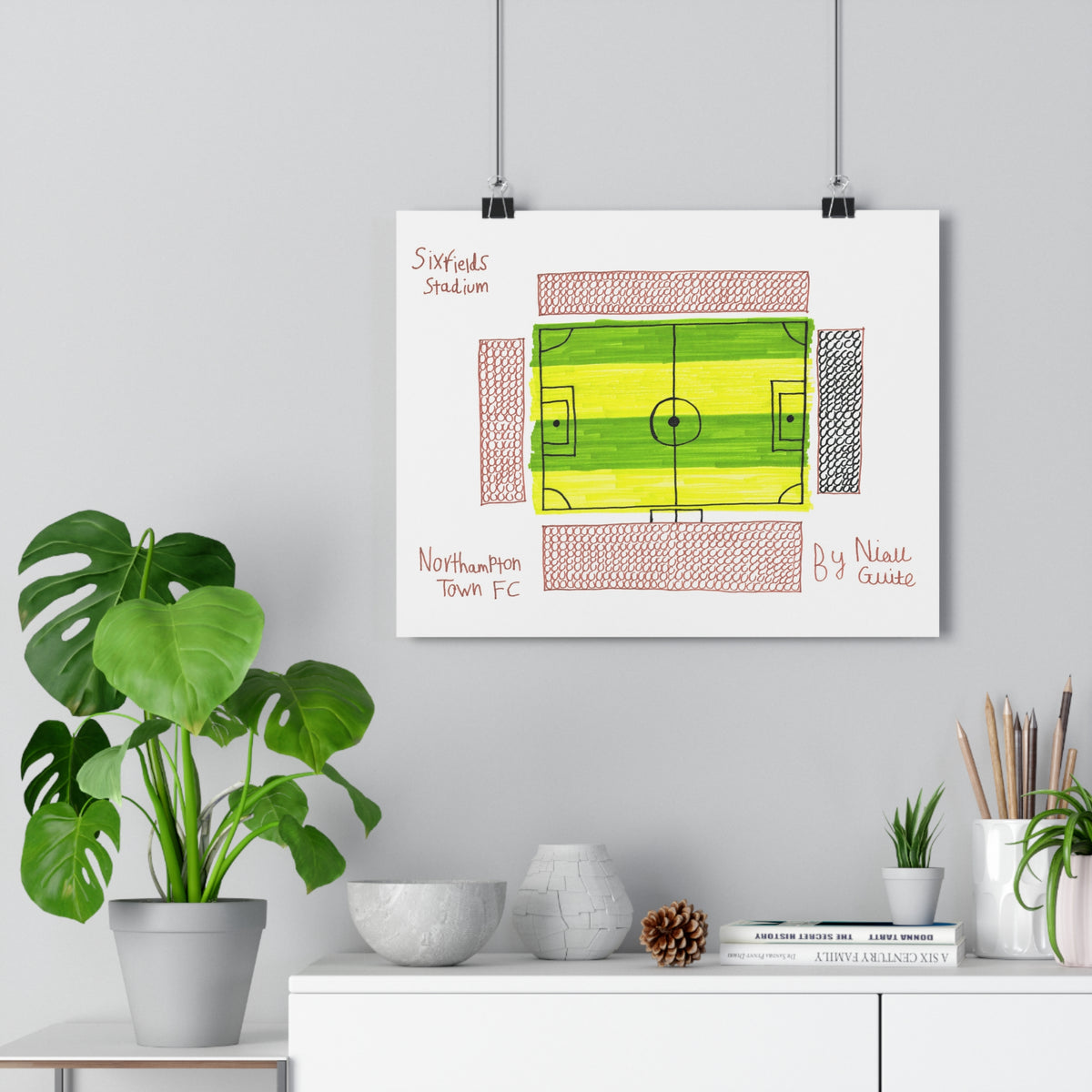 Northampton Town - Sixfields Stadium - Print – Niall Guite - Art with a ...