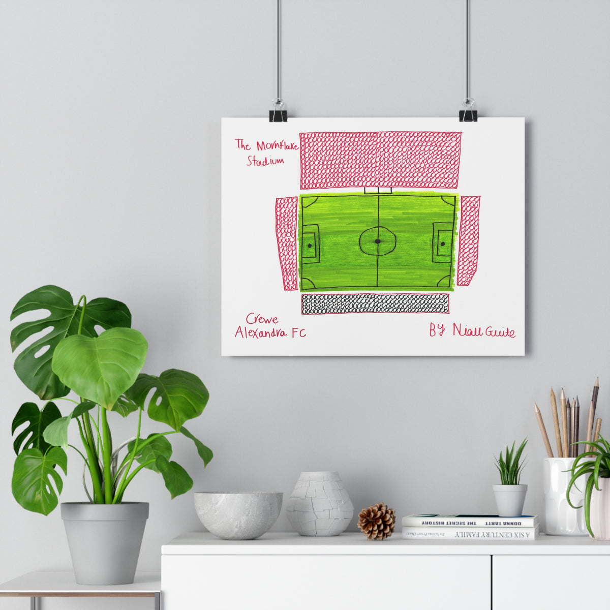 Crewe Alexandra - The Mornflake Stadium - Print – Niall Guite - Art ...