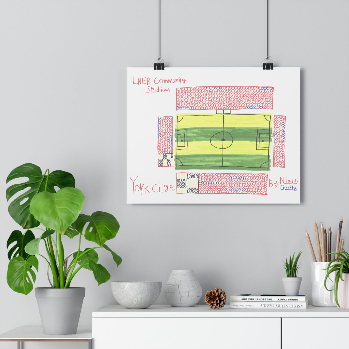 York City - LNER Community Stadium - Print – Niall Guite - Art with a ...