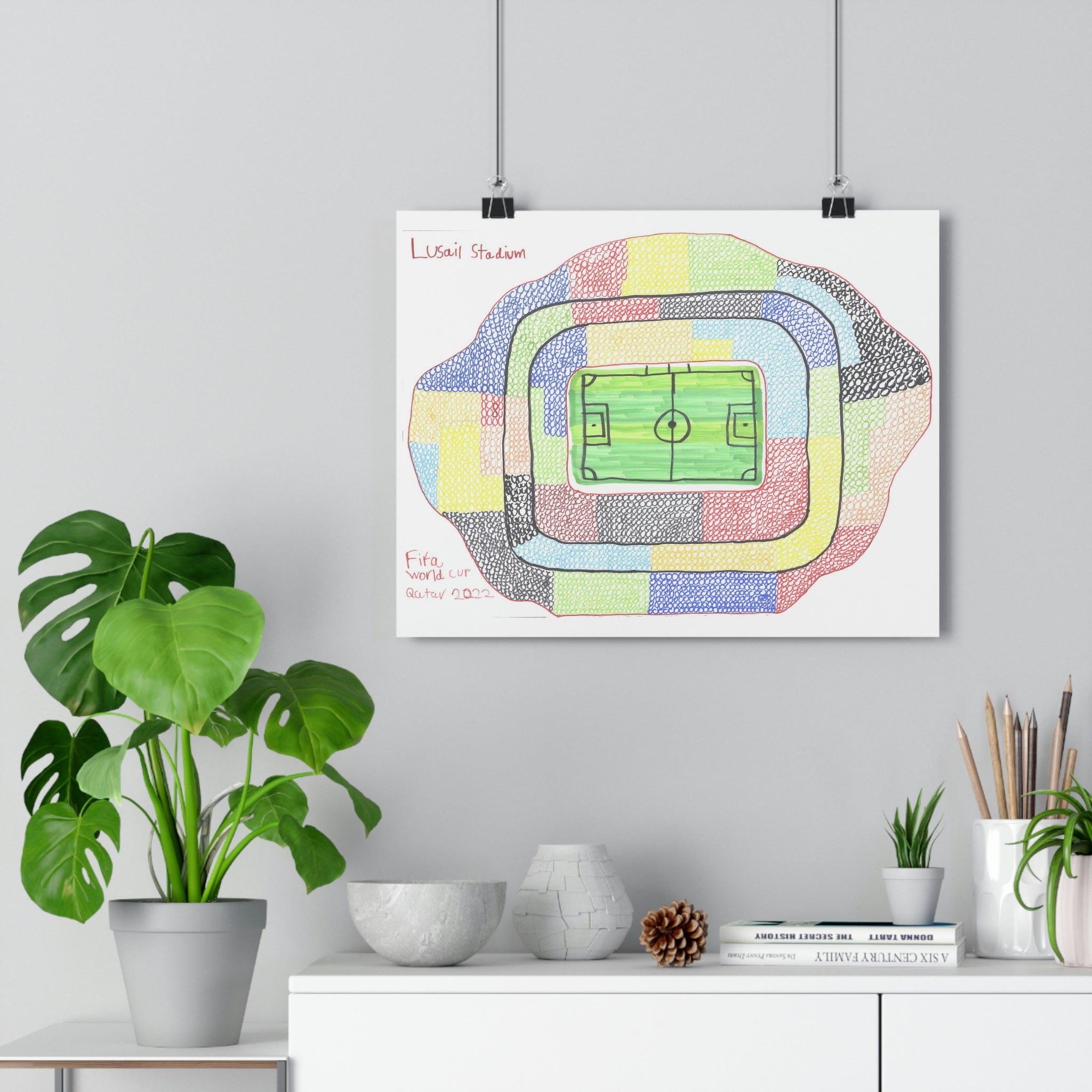Lusail Stadium - 2022 World Cup Special - Print – Niall Guite - Art ...